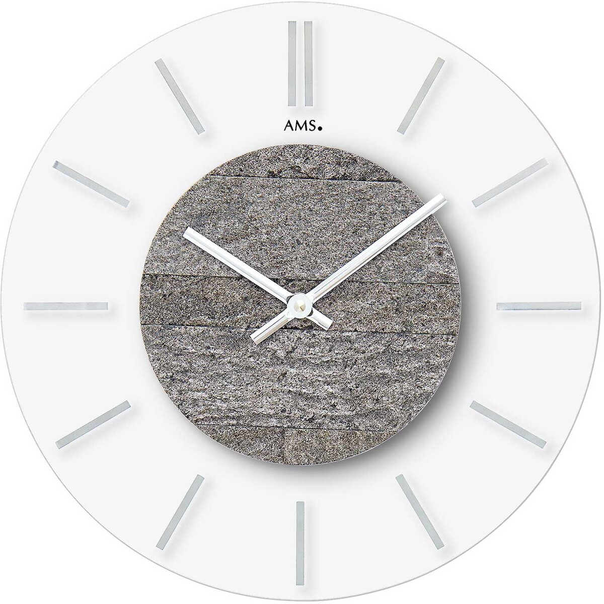 reloj de pared moderno 30 x 30 x 4 cm - AMS Modelo: 9662 - Comprar re